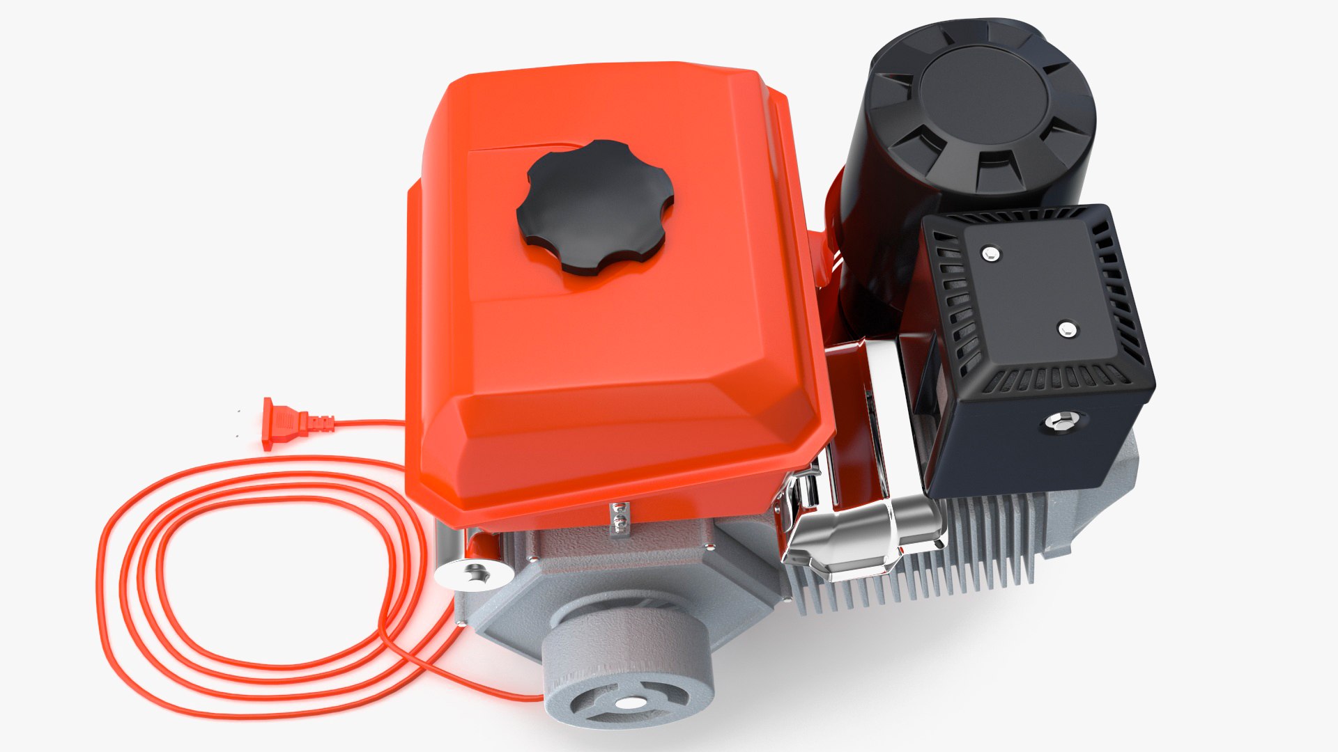 Electric Start Gasoline Engine Orange Model - TurboSquid 2148975