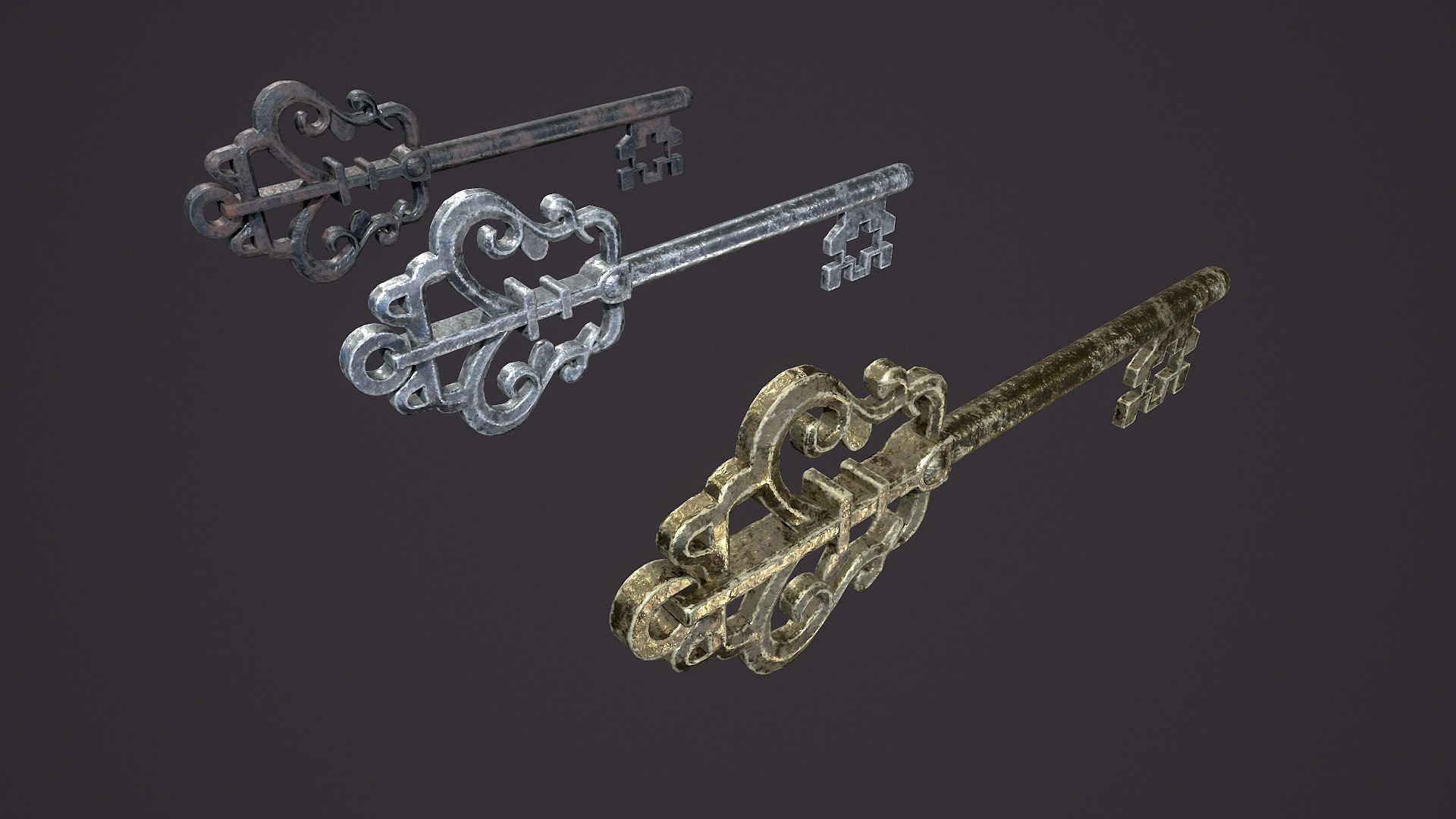 3D Medieval Skeleton Key 2 - TurboSquid 1745337
