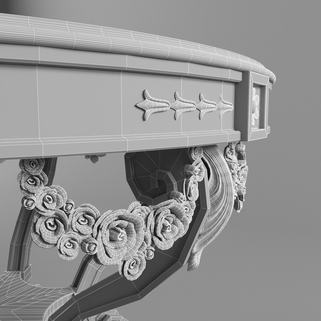 3D classic table model - TurboSquid 1418366