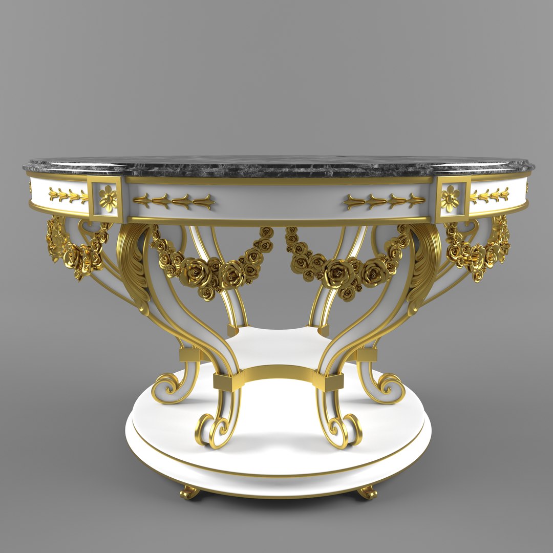 3D classic table model - TurboSquid 1418366
