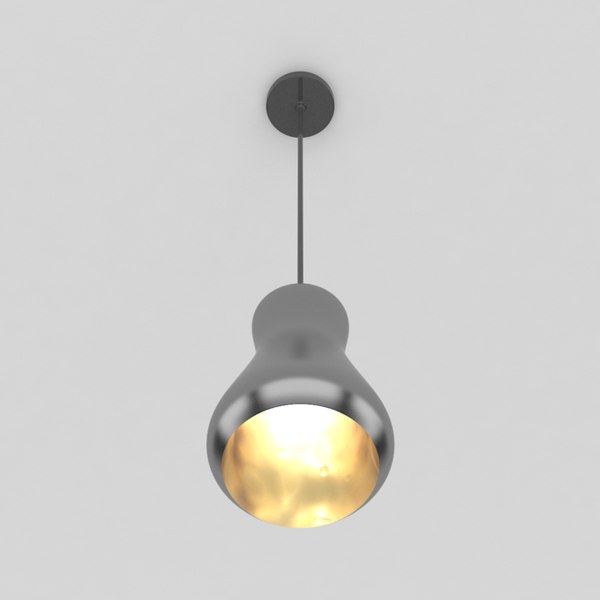 3d max pendant lamp 2 bulb light