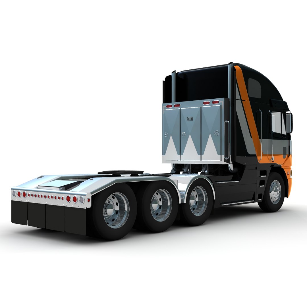 Freightliner Argosy Tridrive Truck 3d Lwo