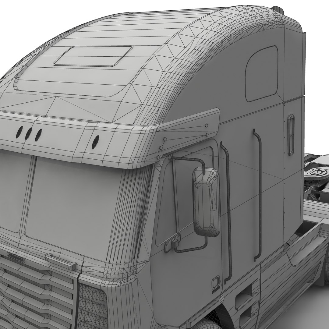 Freightliner Argosy Tridrive Truck 3d Lwo