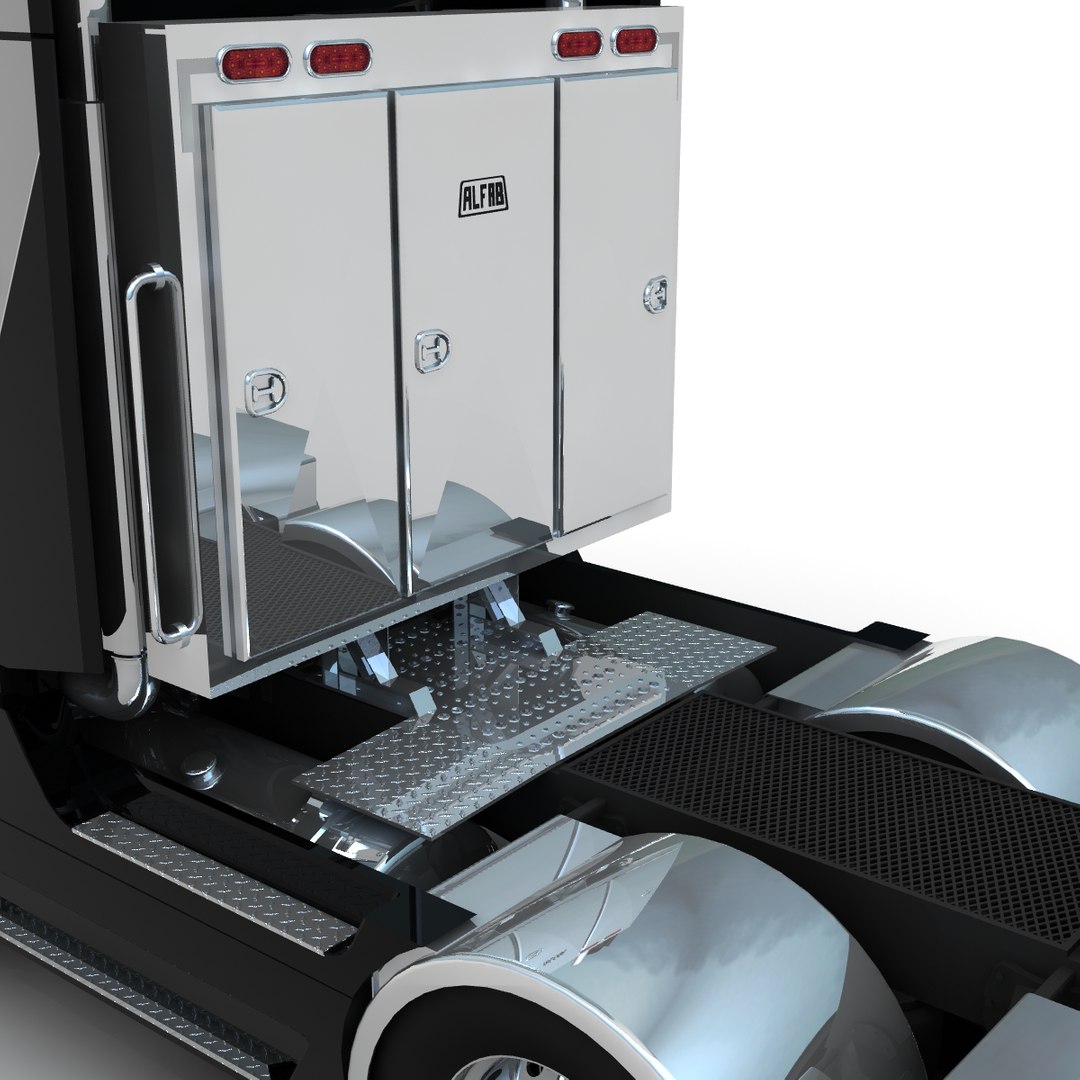 Freightliner Argosy Tridrive Truck 3d Lwo