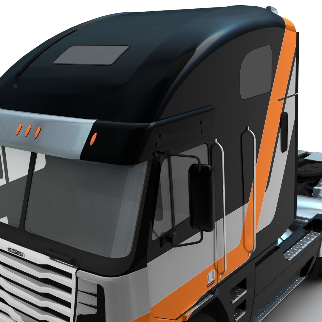 Freightliner Argosy Tridrive Truck 3d Lwo