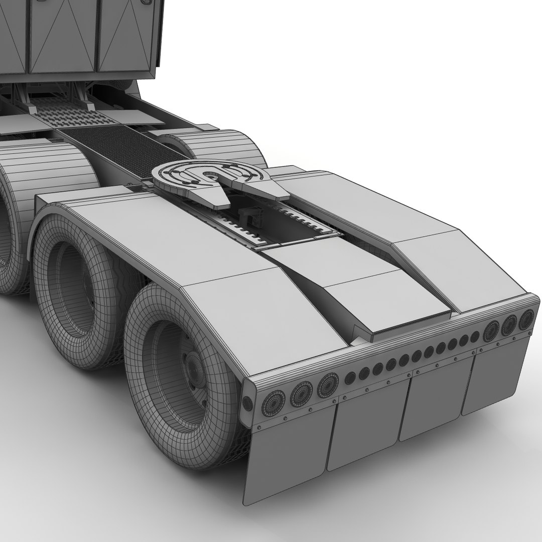 Freightliner Argosy Tridrive Truck 3d Lwo