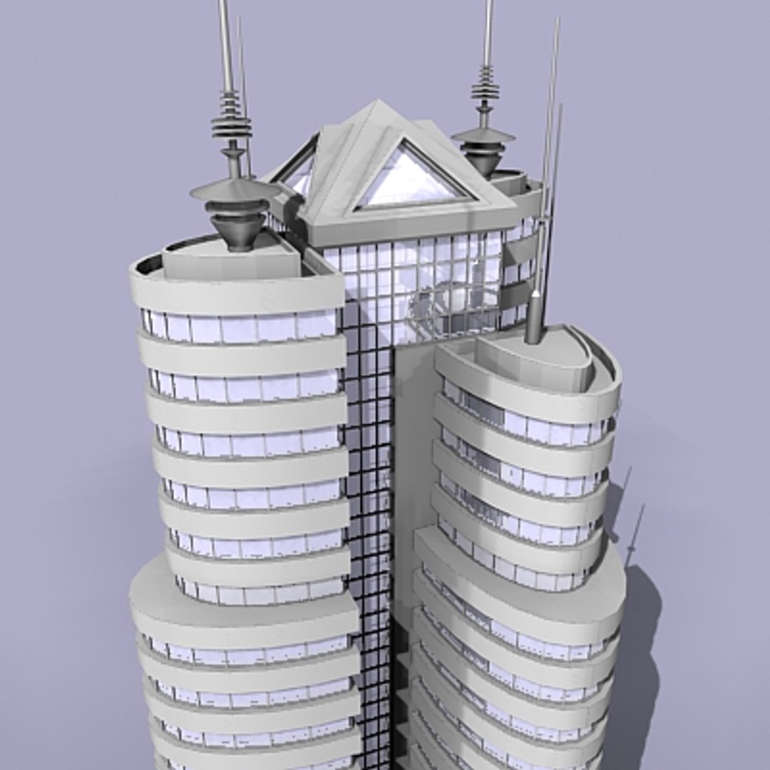 3d Model Of Sky Scraper