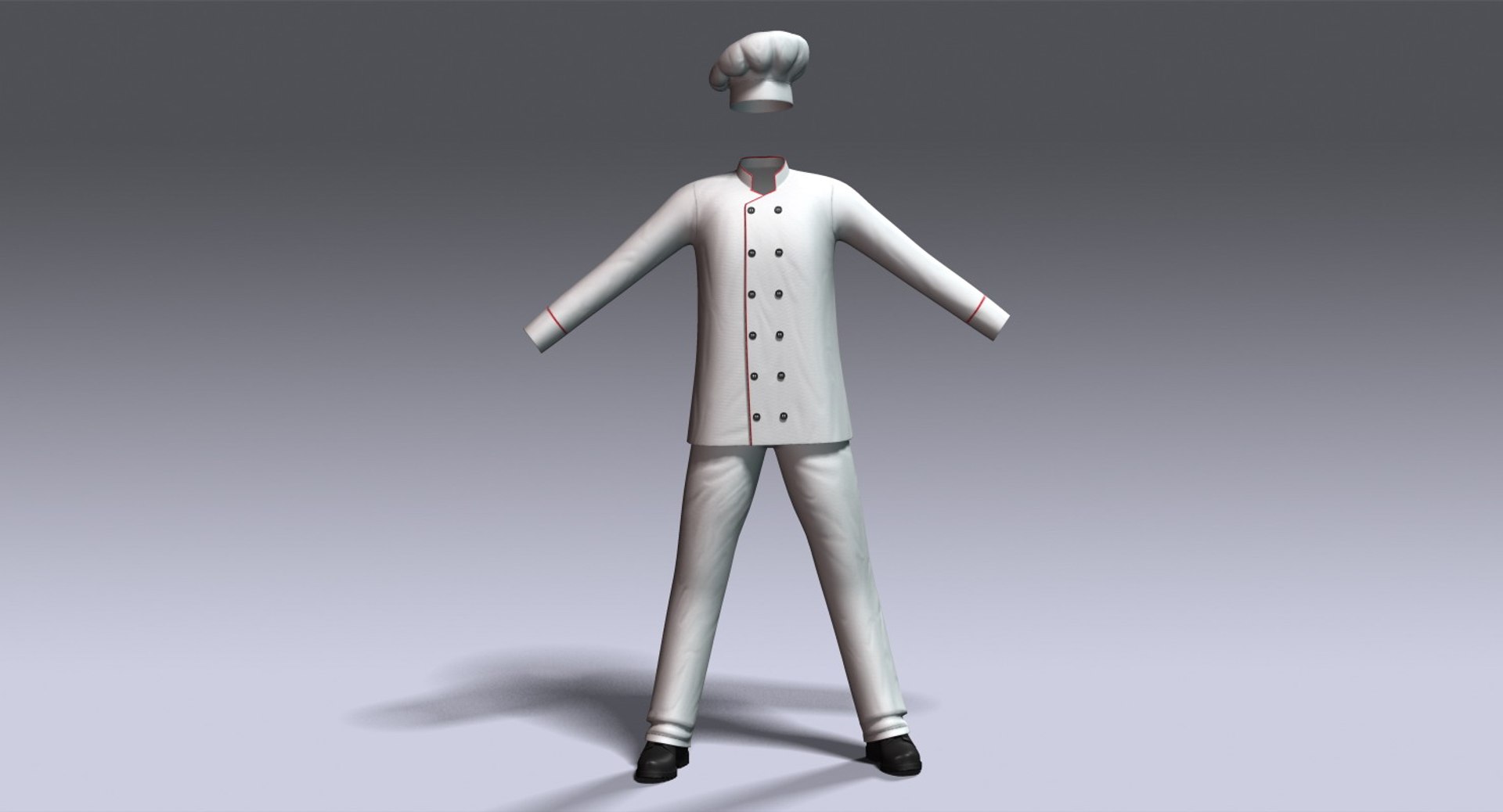 3D Cook Costume Model - TurboSquid 1232226