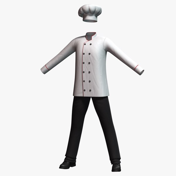 3D cook costume model - TurboSquid 1232226