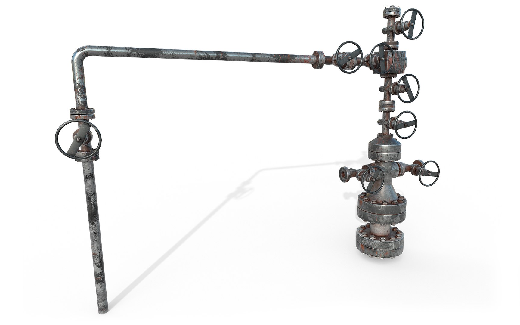 3D Oil Wellhead Model - TurboSquid 2124734