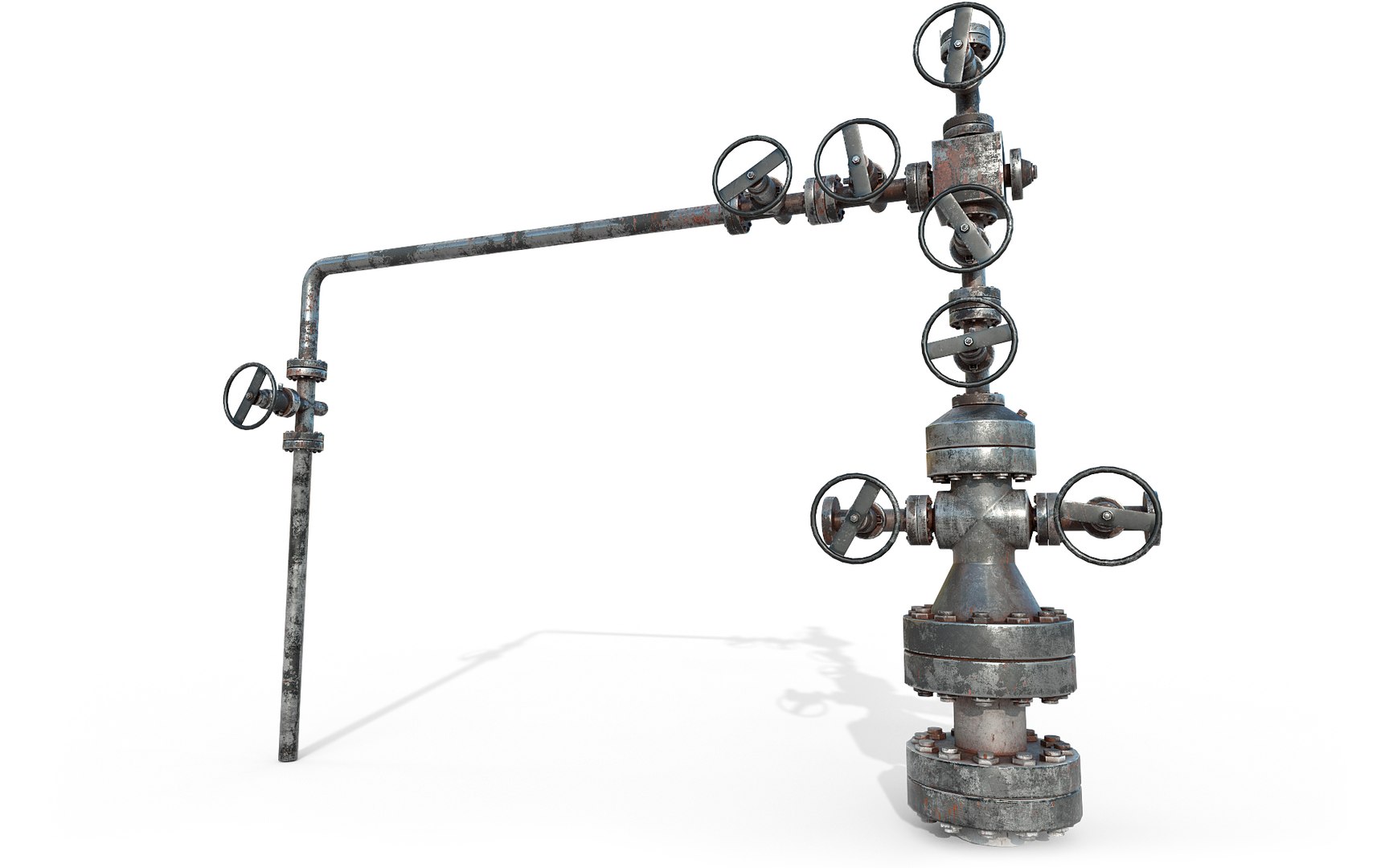3D Oil Wellhead Model - TurboSquid 2124734