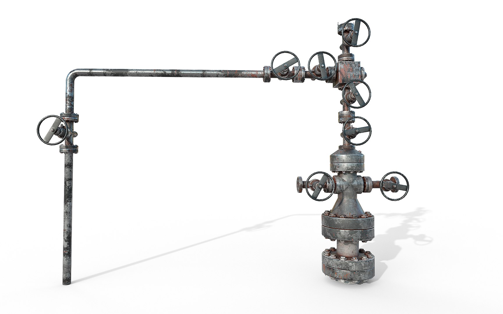 3D Oil Wellhead Model - TurboSquid 2124734