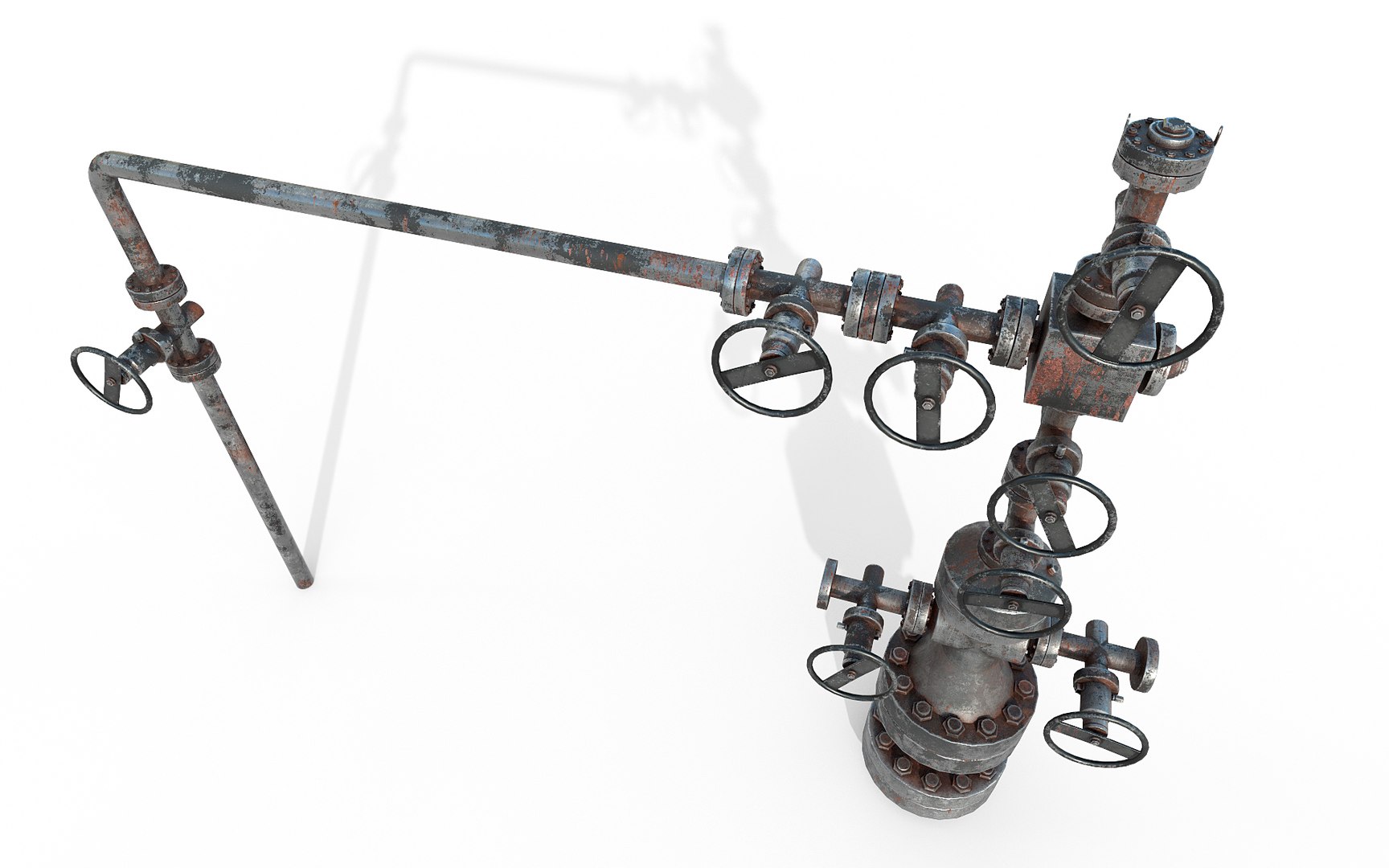3D Oil Wellhead Model - TurboSquid 2124734