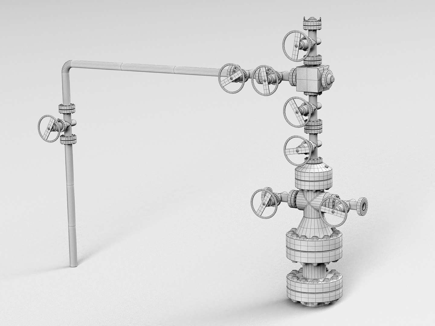 3D Oil Wellhead Model - TurboSquid 2124734
