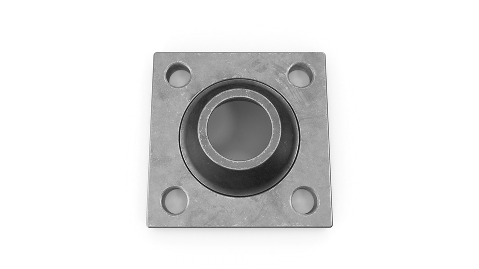 Square Flange Metal Armor PBR 3D - TurboSquid 2299825