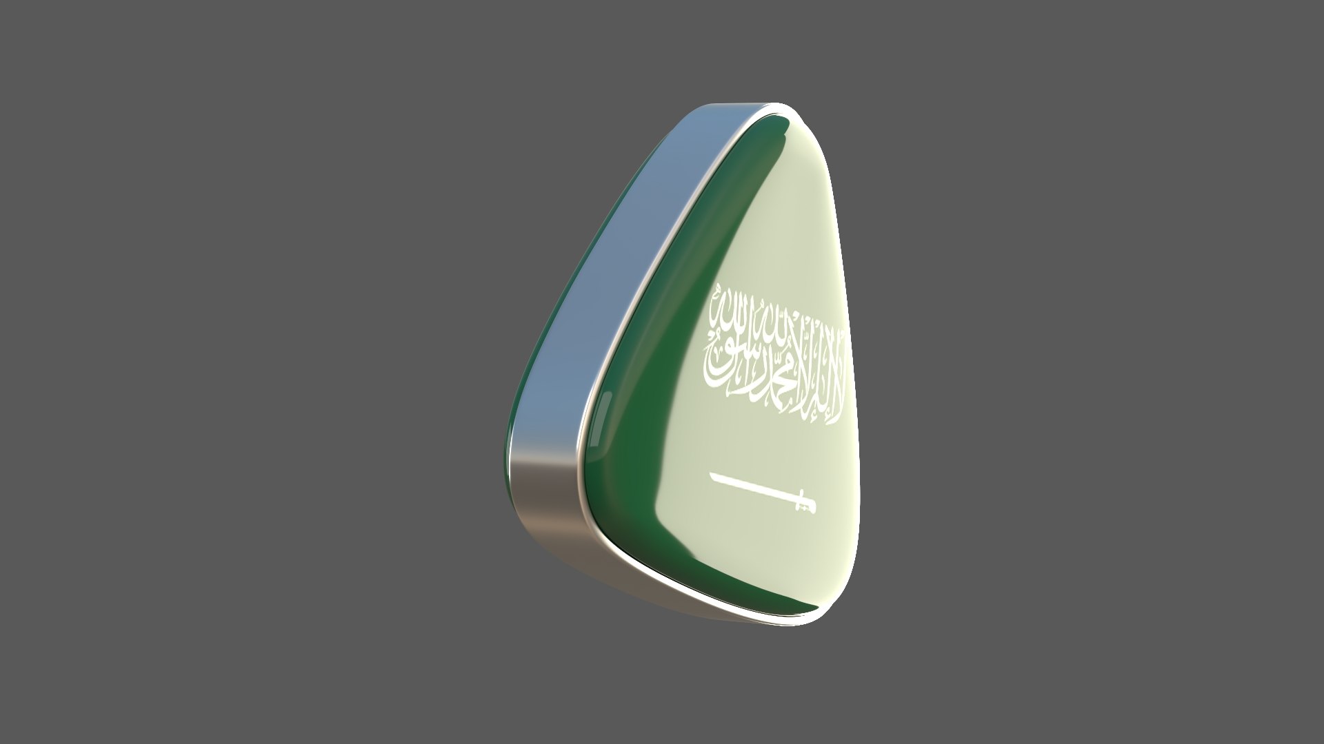 Saudi Arabia Flag Icon 3D Model - TurboSquid 2378389