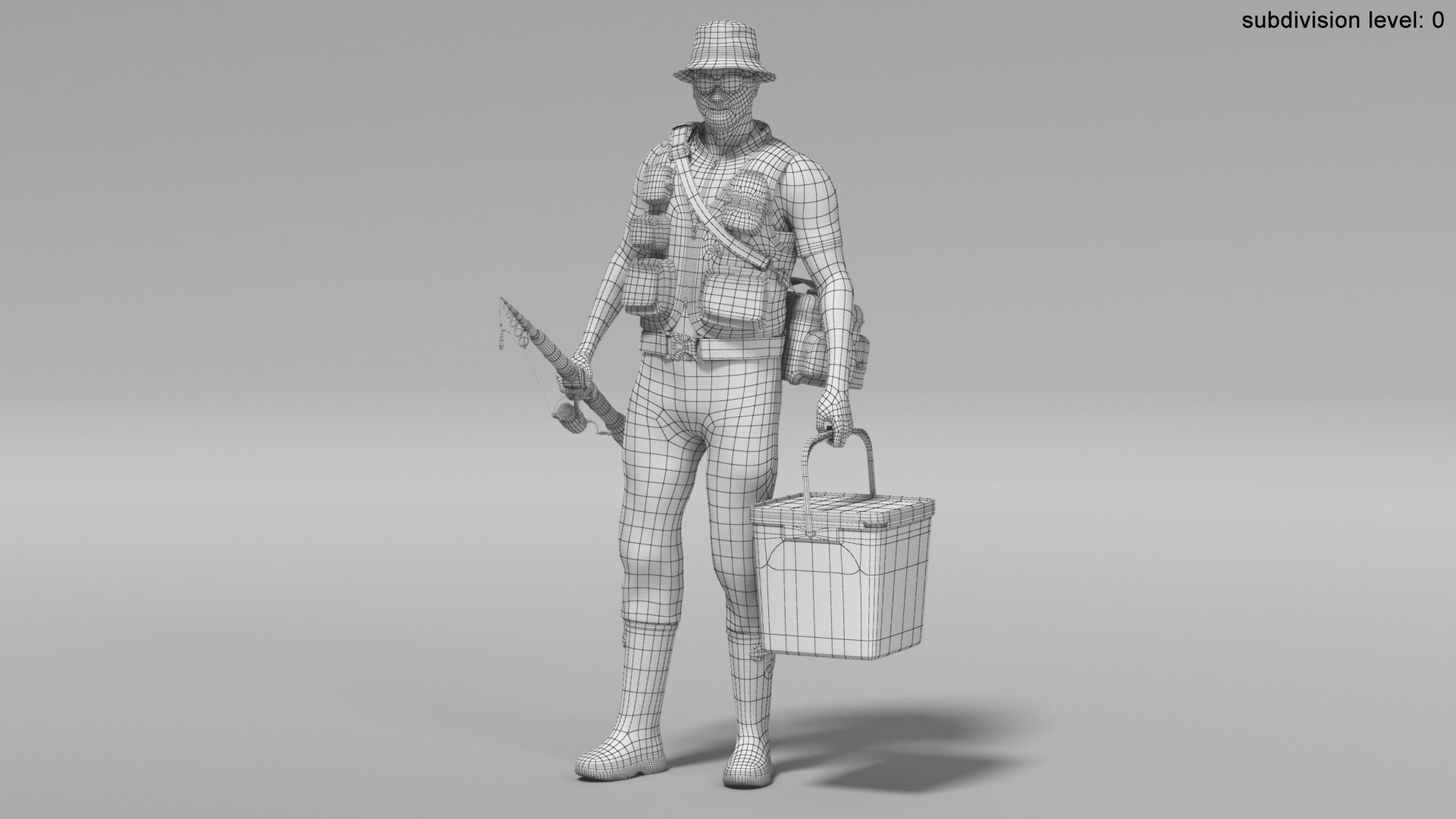 Male Fisherman Animated HQ 3D model - TurboSquid 2033767