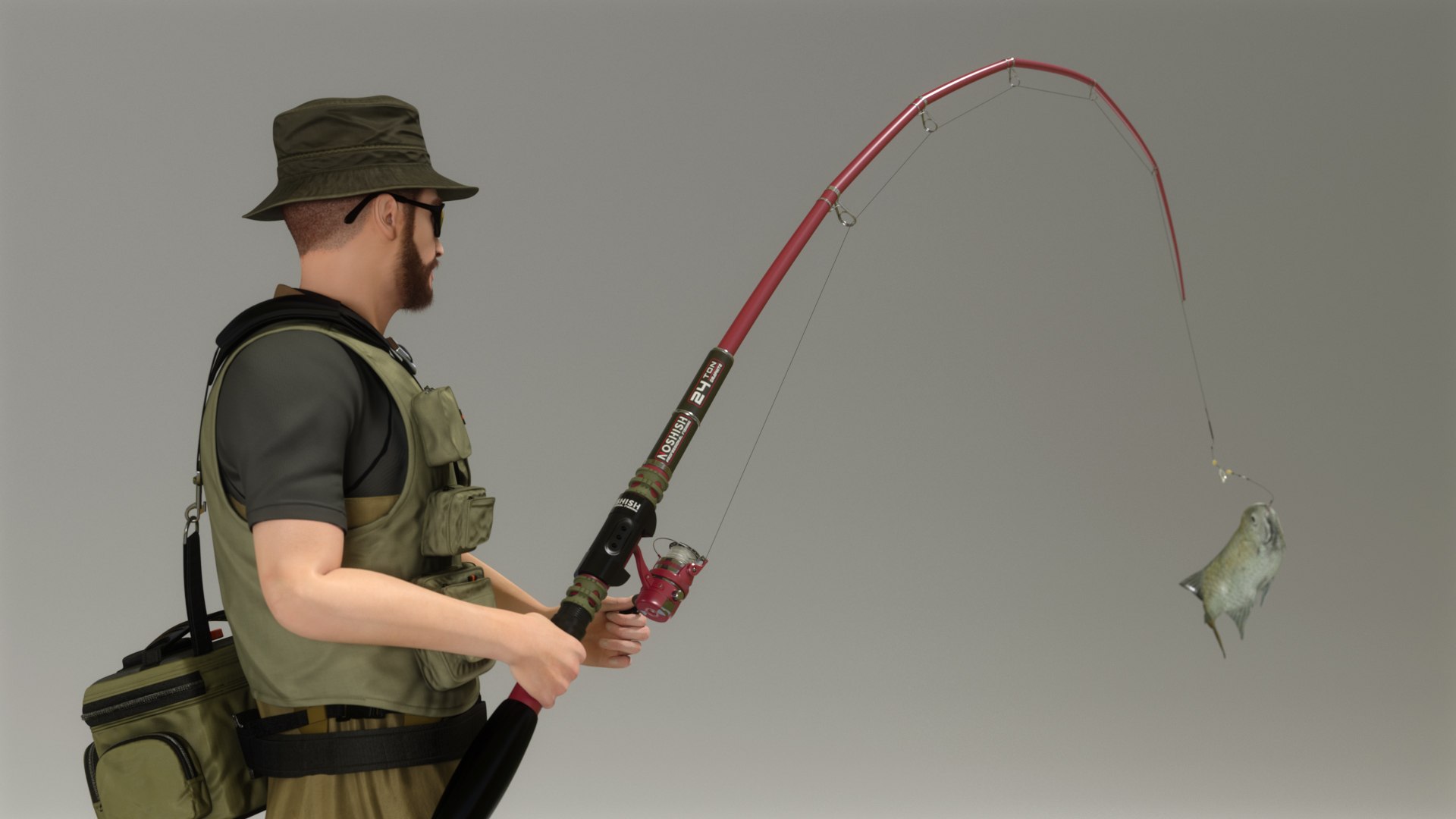 Male Fisherman Animated HQ 3D model - TurboSquid 2033767