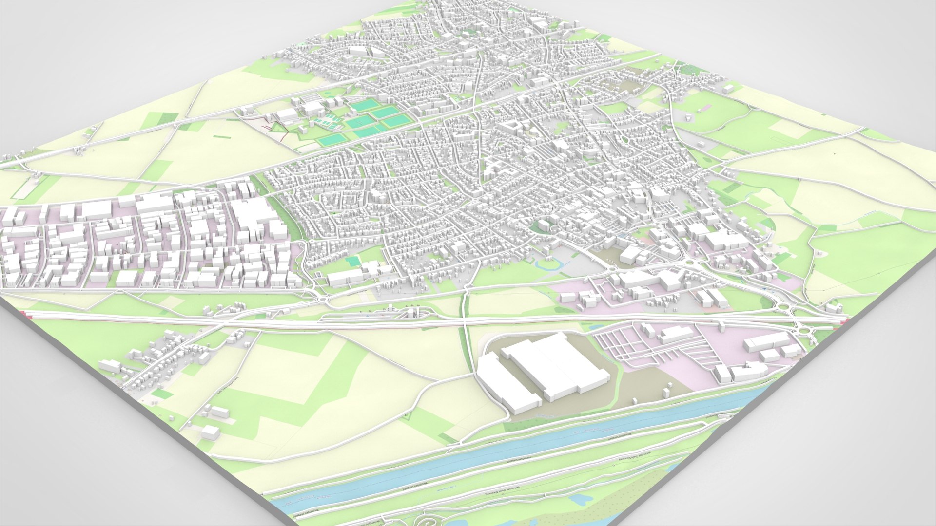 3D Cityscape Echt Netherlands - TurboSquid 2308839