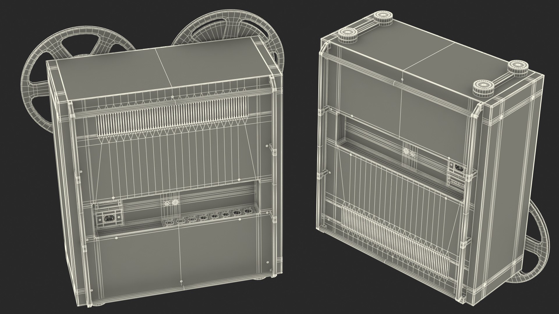 3D Open Reel Tape Machine M 063 H5 Black - TurboSquid 1799983