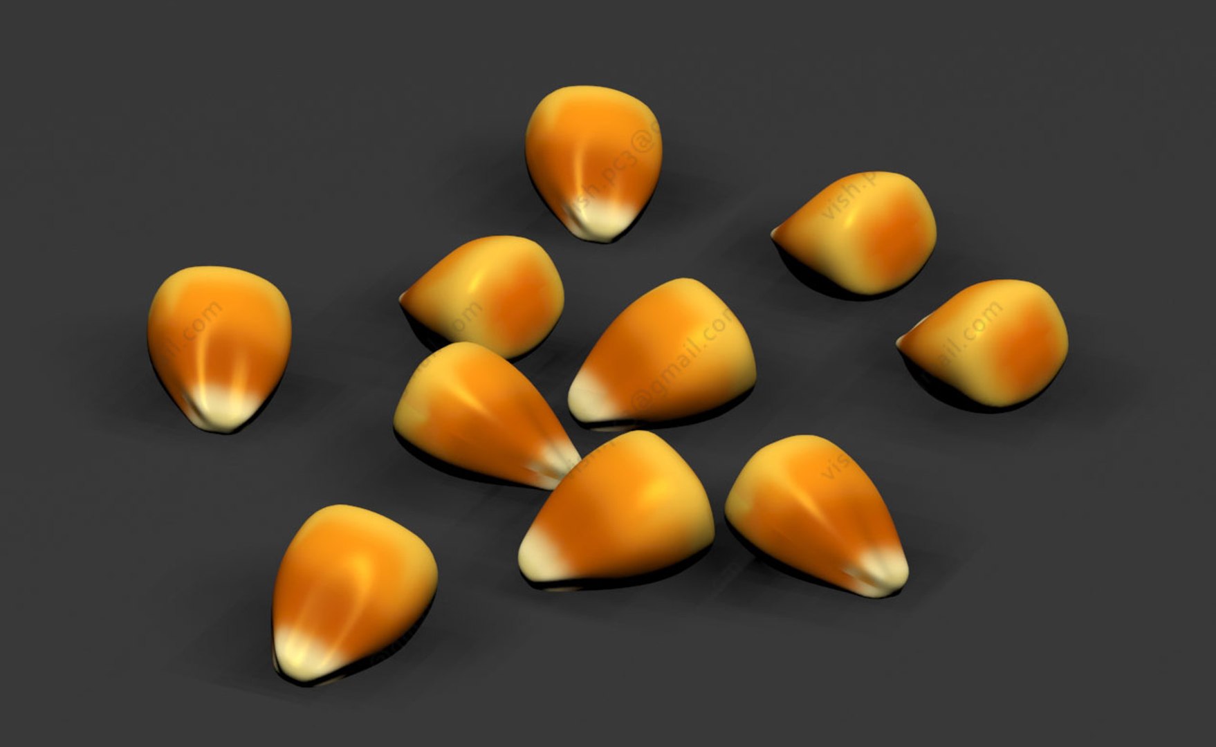 corn elements 3d model