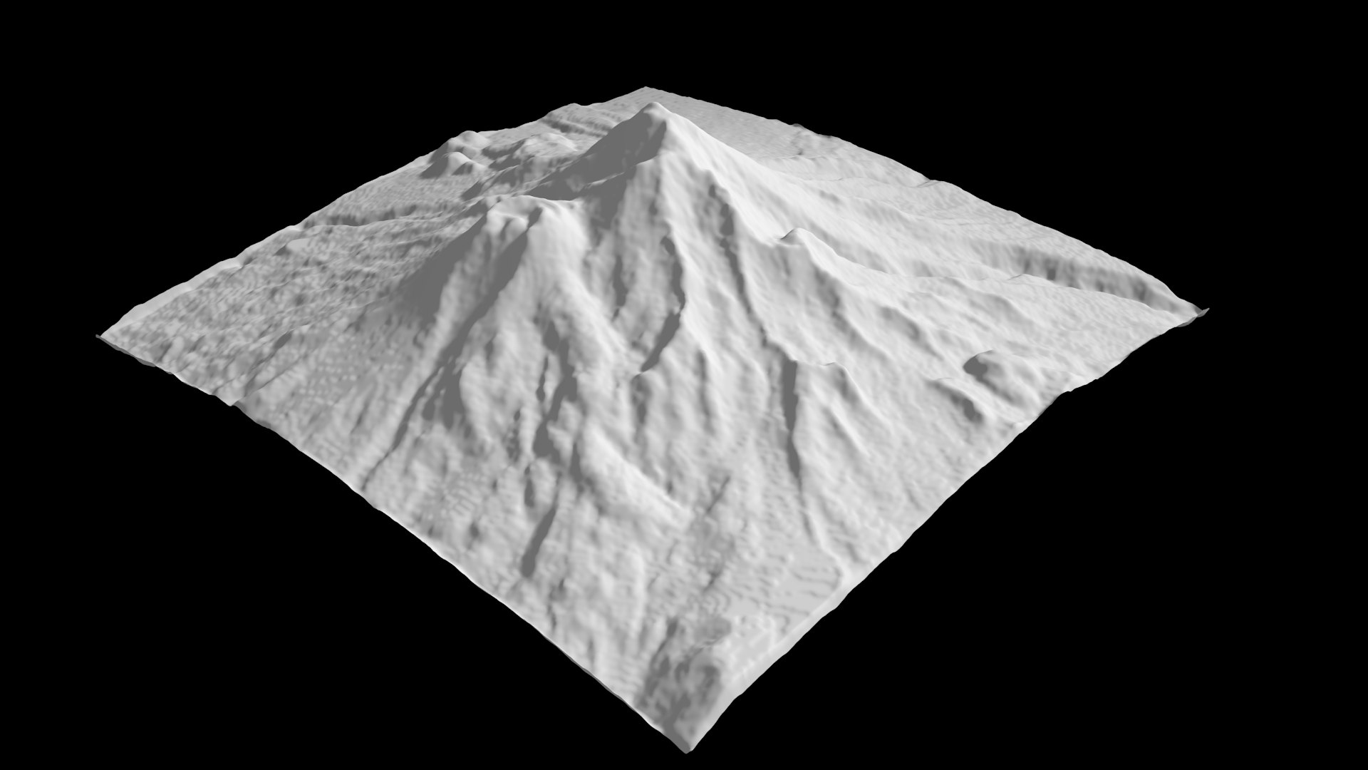 Volcano Mount Shasta 3D Model - TurboSquid 1531465