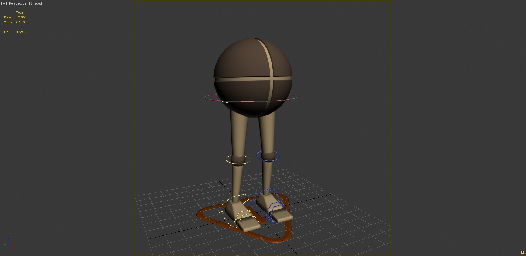 3d model cat rig character