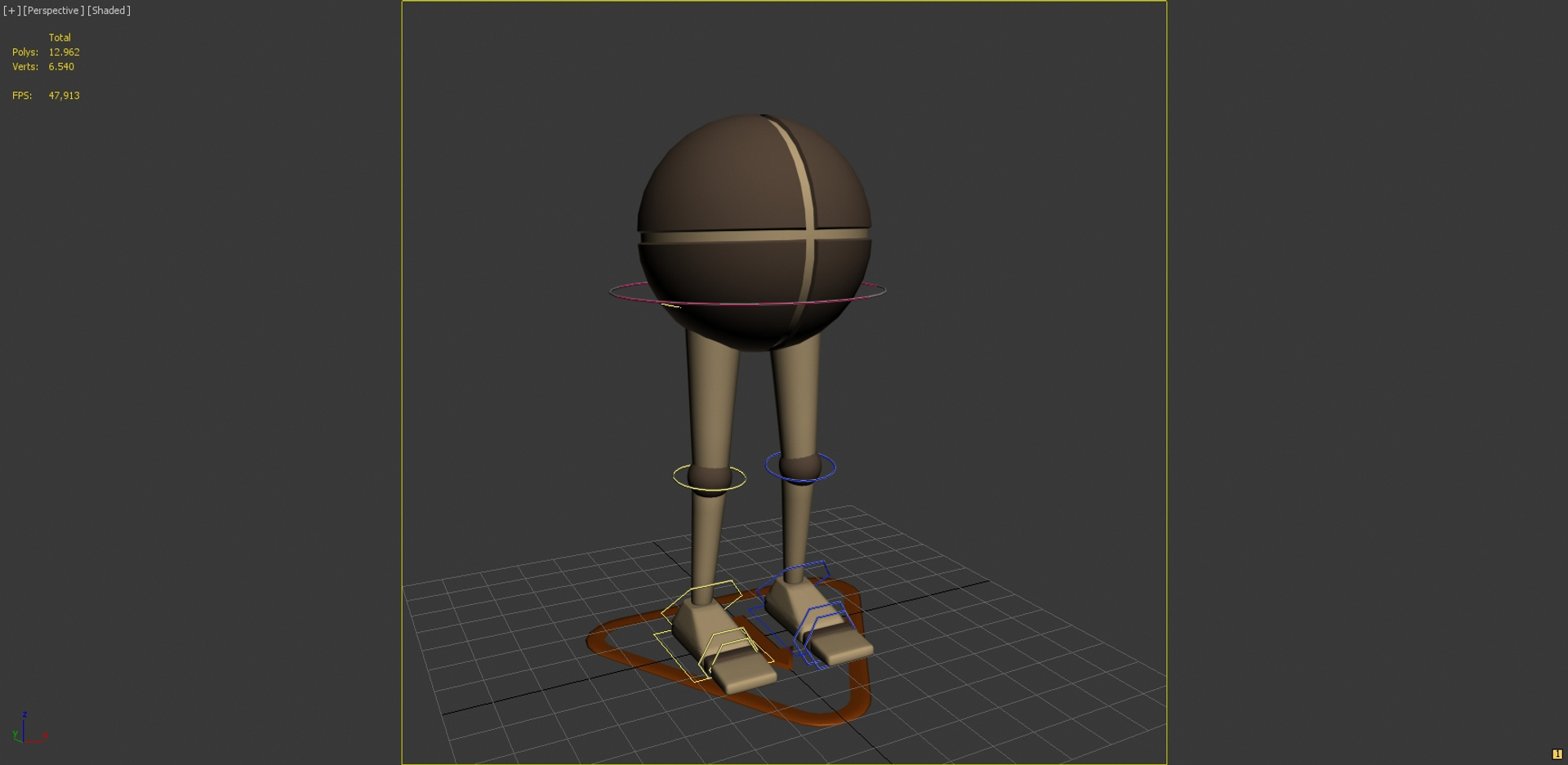 3d model cat rig character