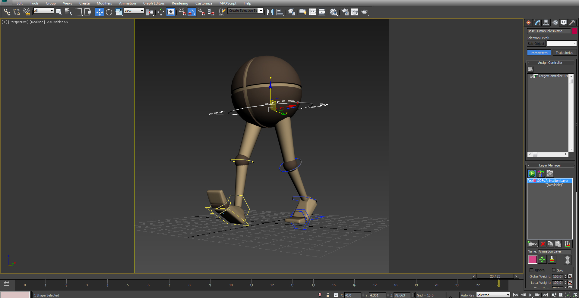 3d model cat rig character
