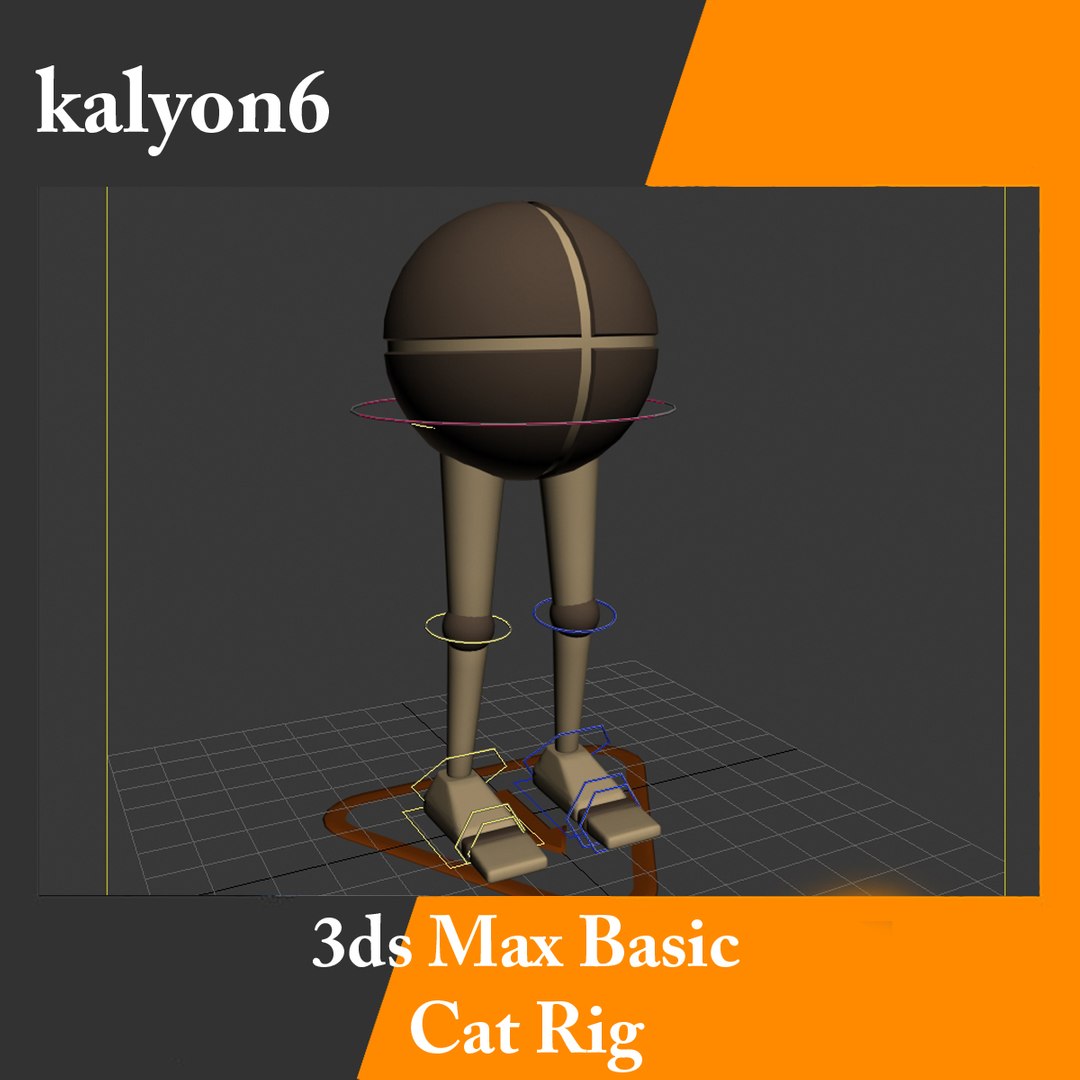 3d Model Cat Rig Character