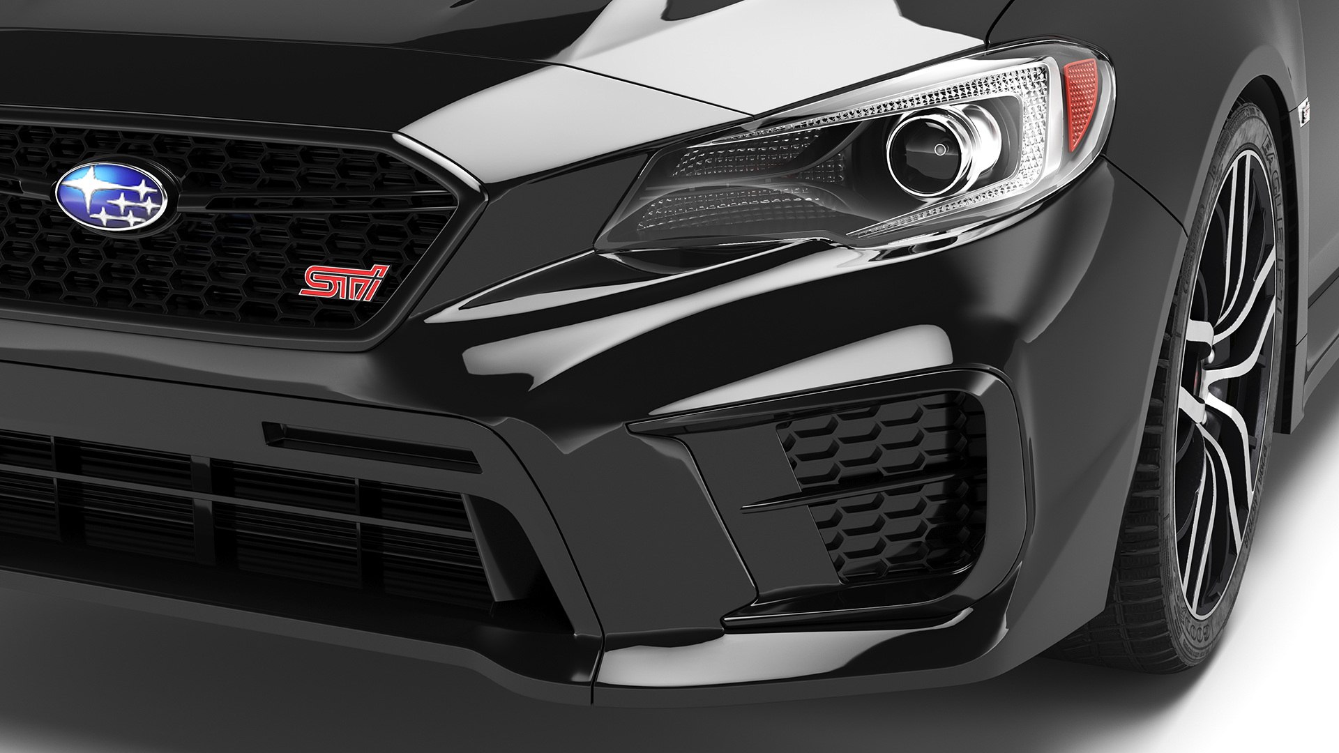 Black Subaru Sedan WRX STI 2021 model - TurboSquid 2018655