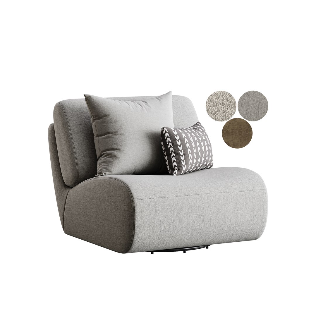 Sashka Swivel Chair 3D Model - TurboSquid 2376220