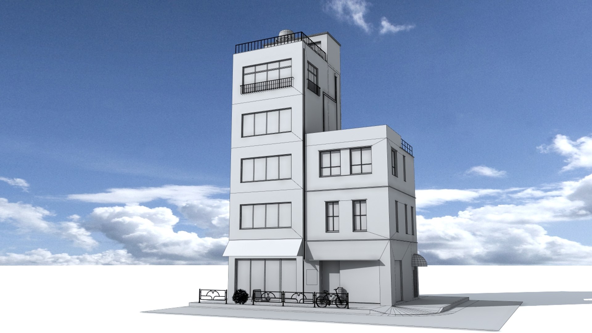 japan building 3d model