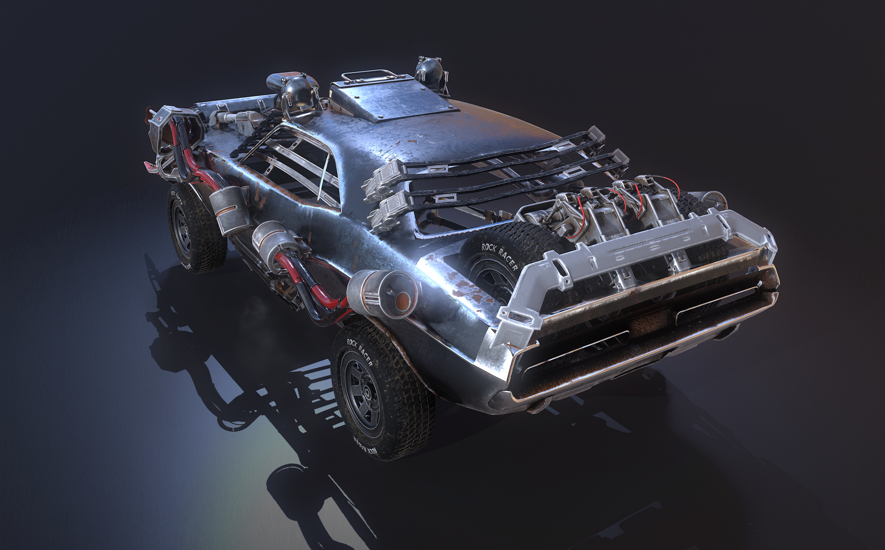 3D apocalyptic car model - TurboSquid 1397798