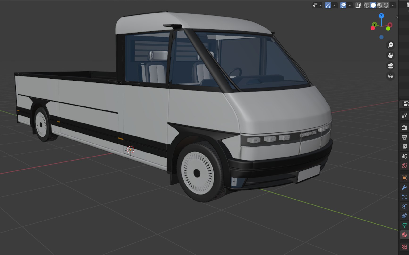 3D Generic EV Pickup Truck Model - TurboSquid 2185365