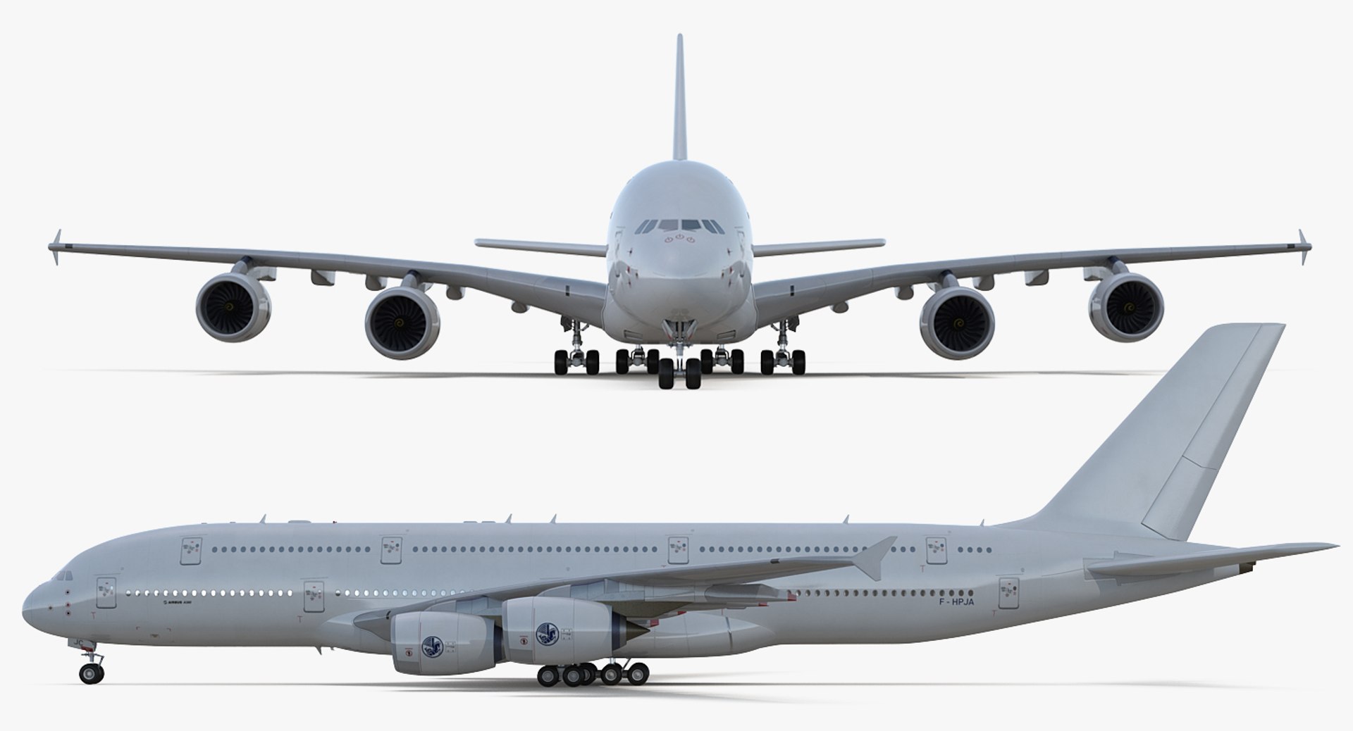 Airbus A380-1000 Generic Rigged 3D Model - TurboSquid 1232593