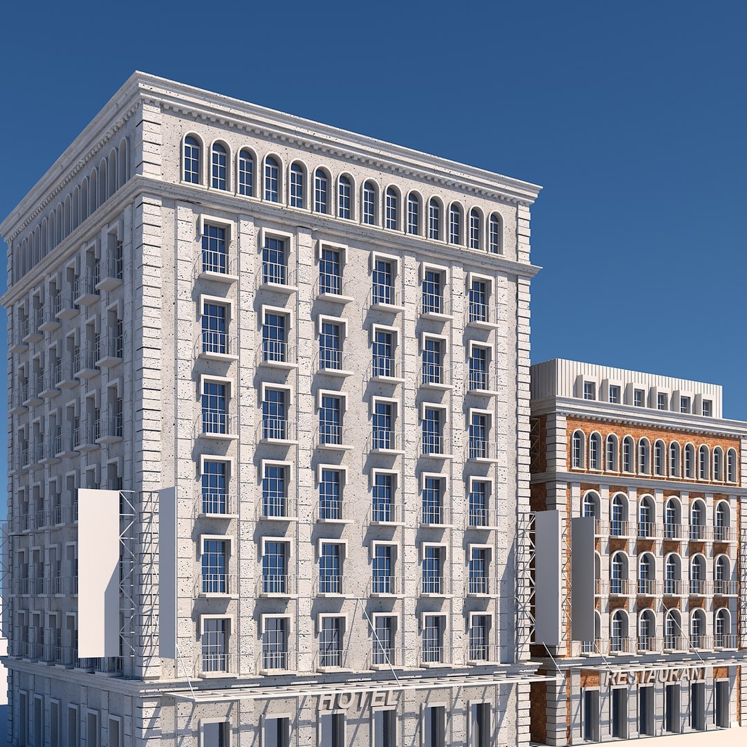 Tenement Buildings 3D Model - TurboSquid 1474708