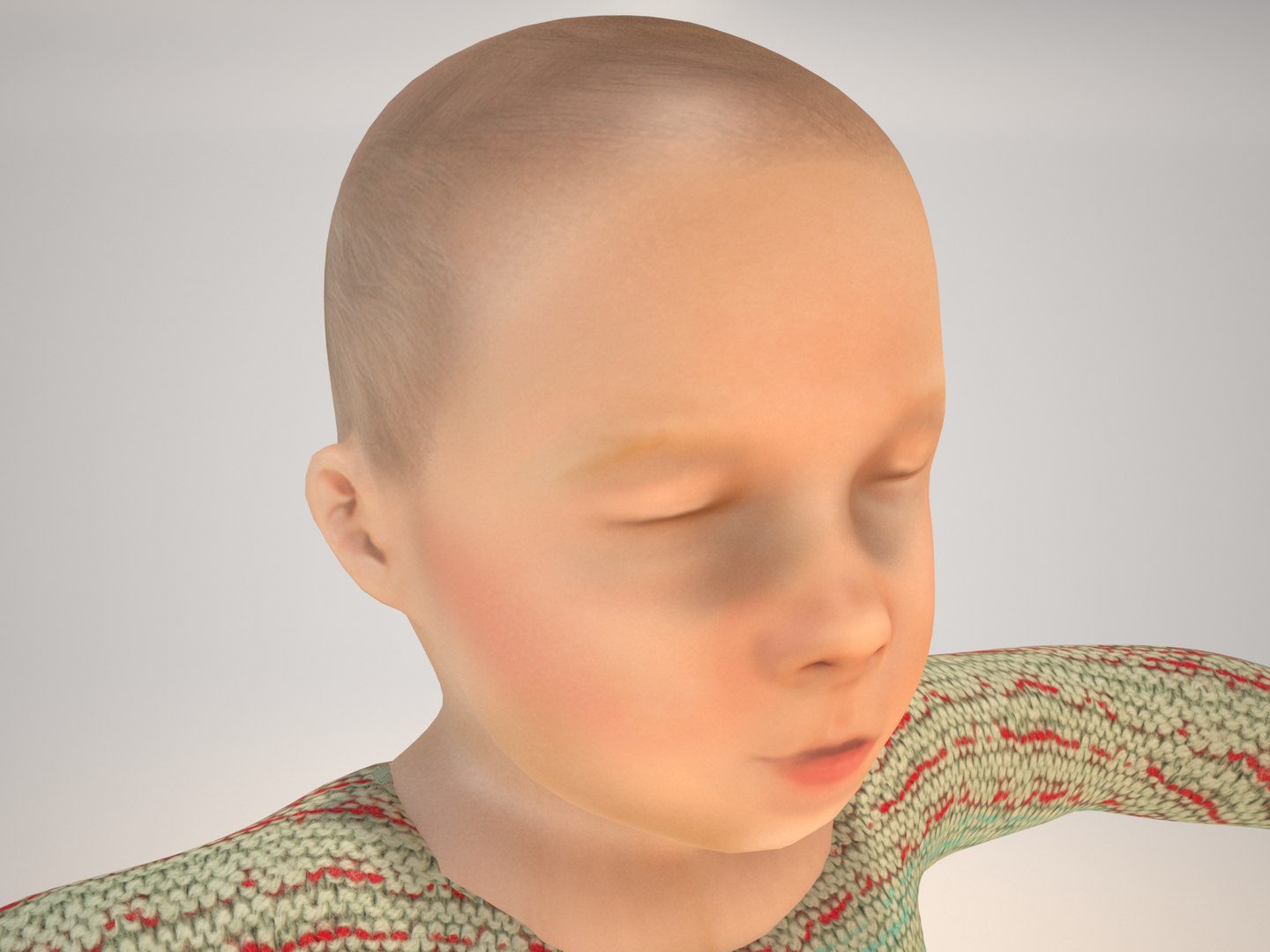 Baby Realistic Sweet 3d Obj