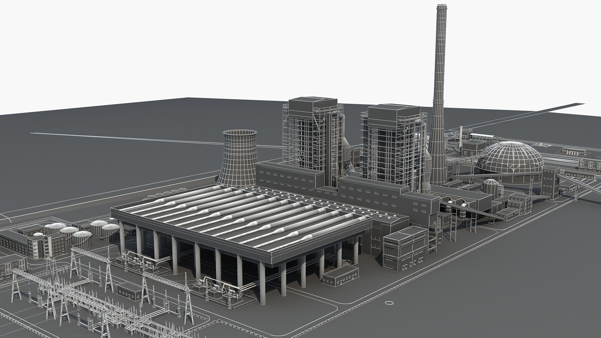 Power Station 3 3D Model - TurboSquid 2072566