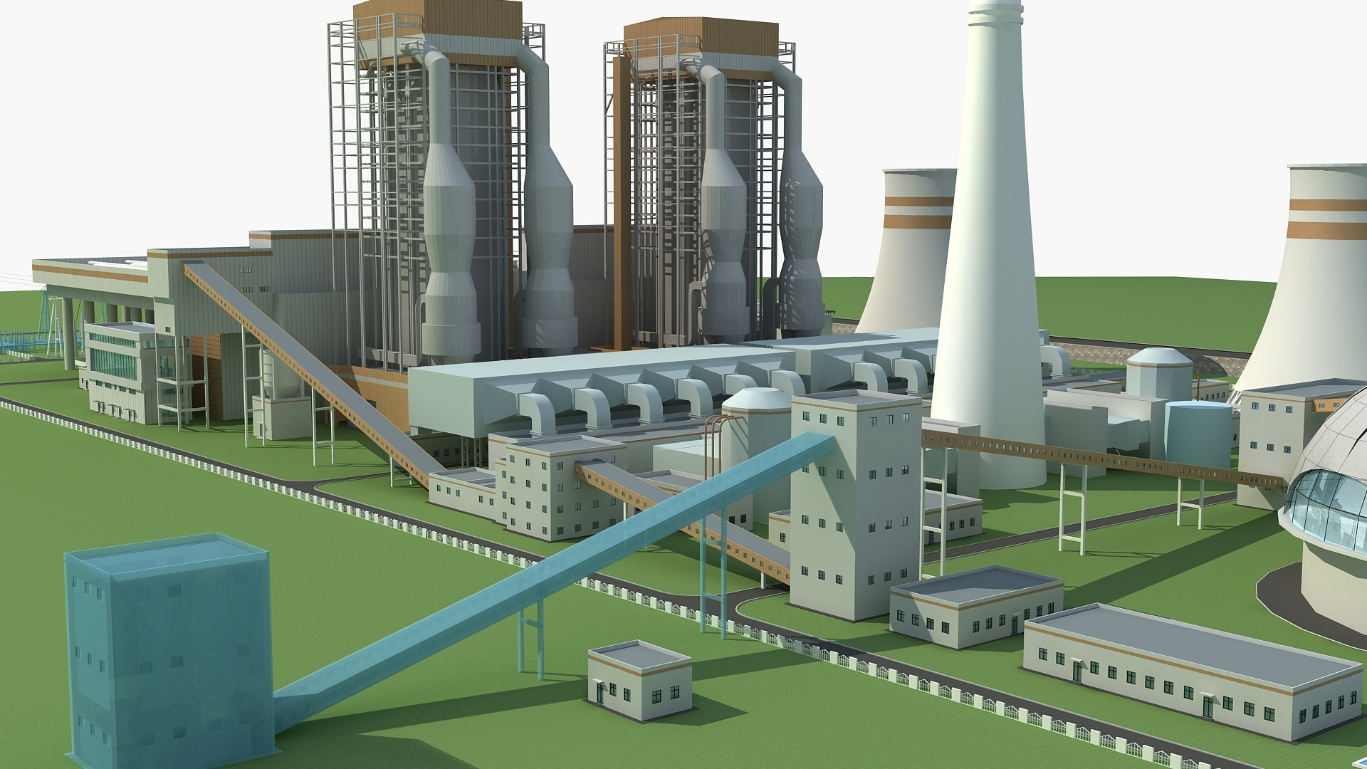 Power Station 3 3D Model - TurboSquid 2072566
