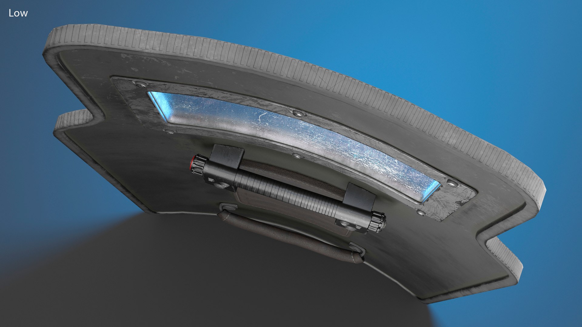 Police Tactical Riot Shield Hight And Low Poly PBR 3D Model ...