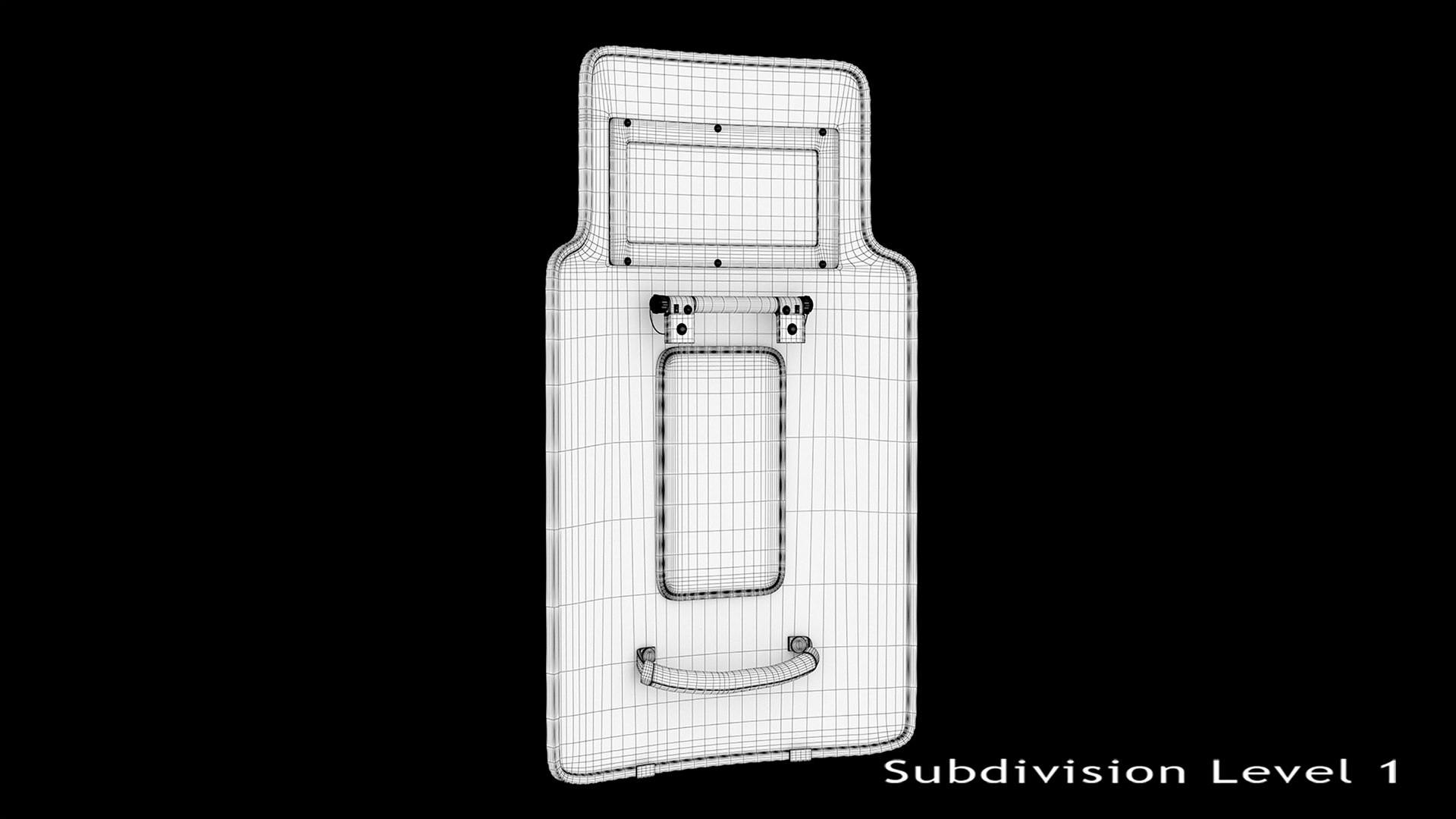Police Tactical Riot Shield Hight And Low Poly PBR 3D Model ...