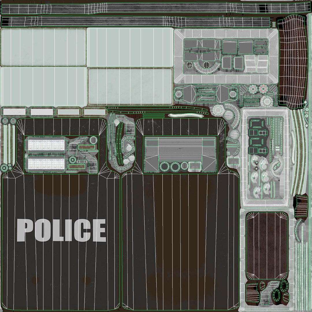 Police Tactical Riot Shield Hight And Low Poly PBR 3D Model ...
