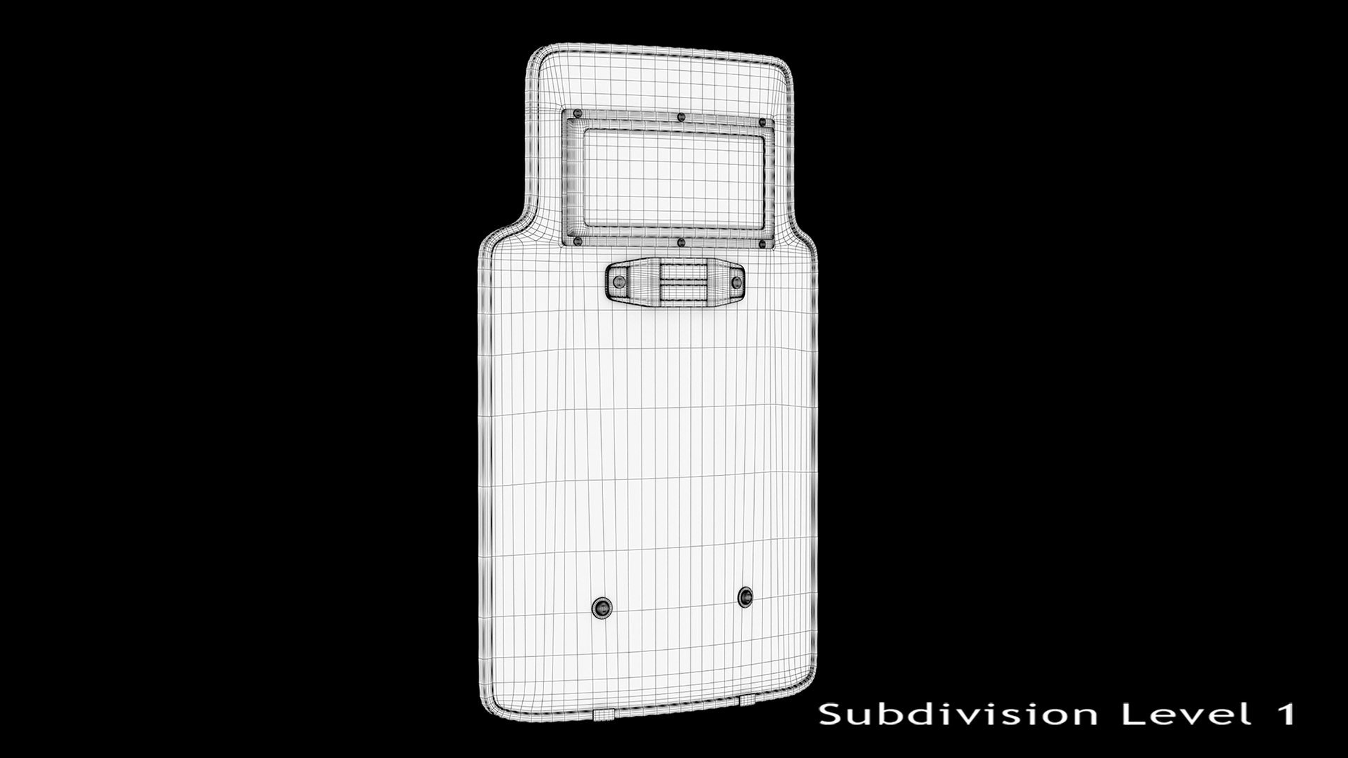 Police Tactical Riot Shield Hight And Low Poly PBR 3D Model ...