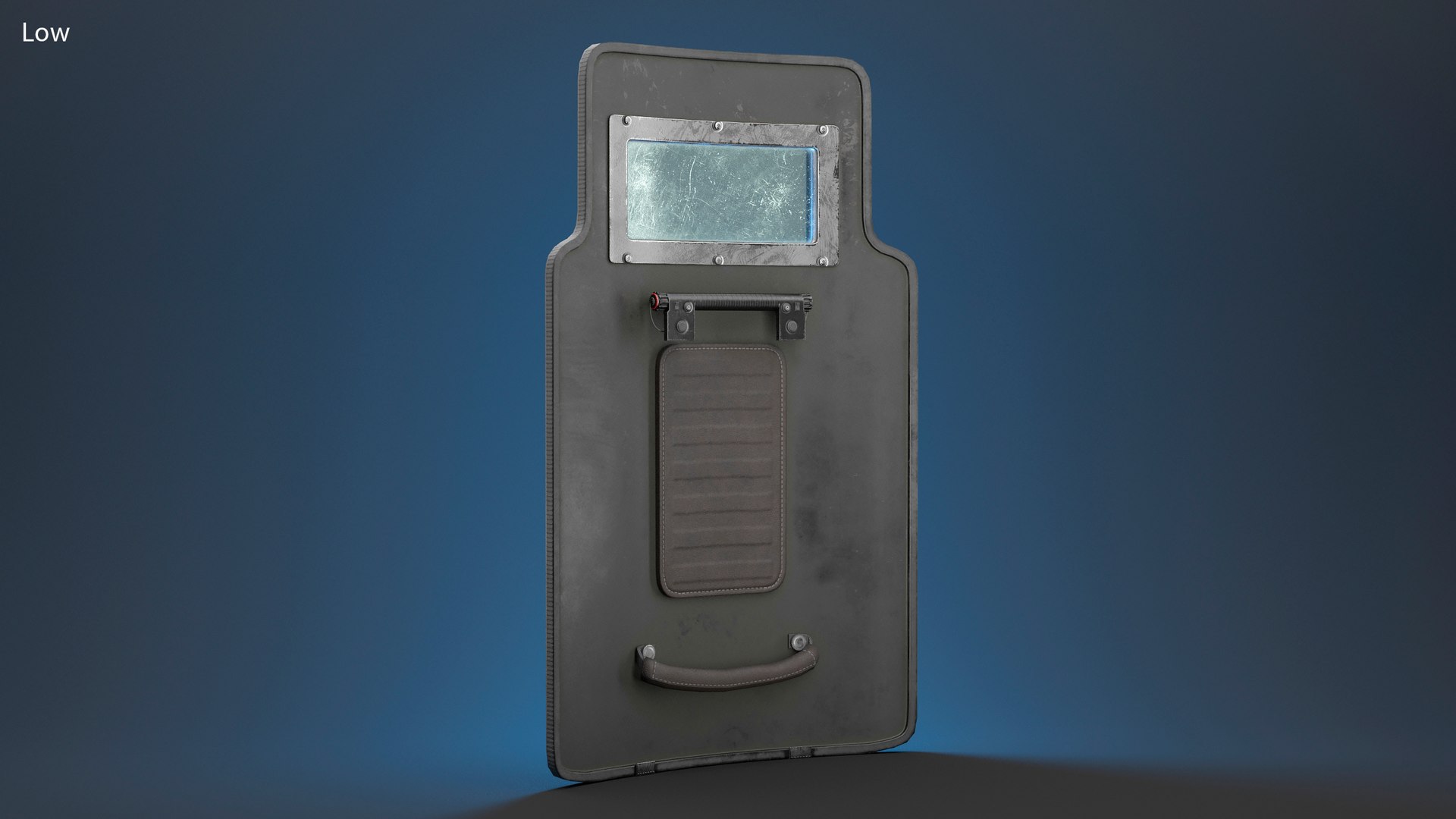 Police Tactical Riot Shield Hight And Low Poly PBR 3D Model ...