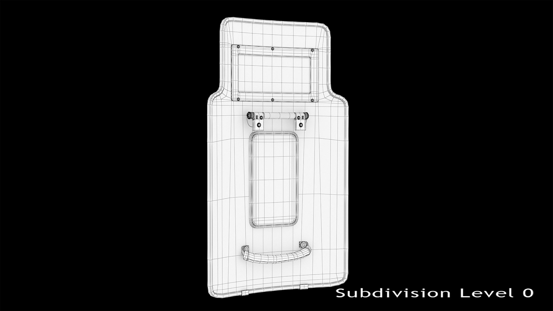 Police Tactical Riot Shield Hight And Low Poly PBR 3D Model ...