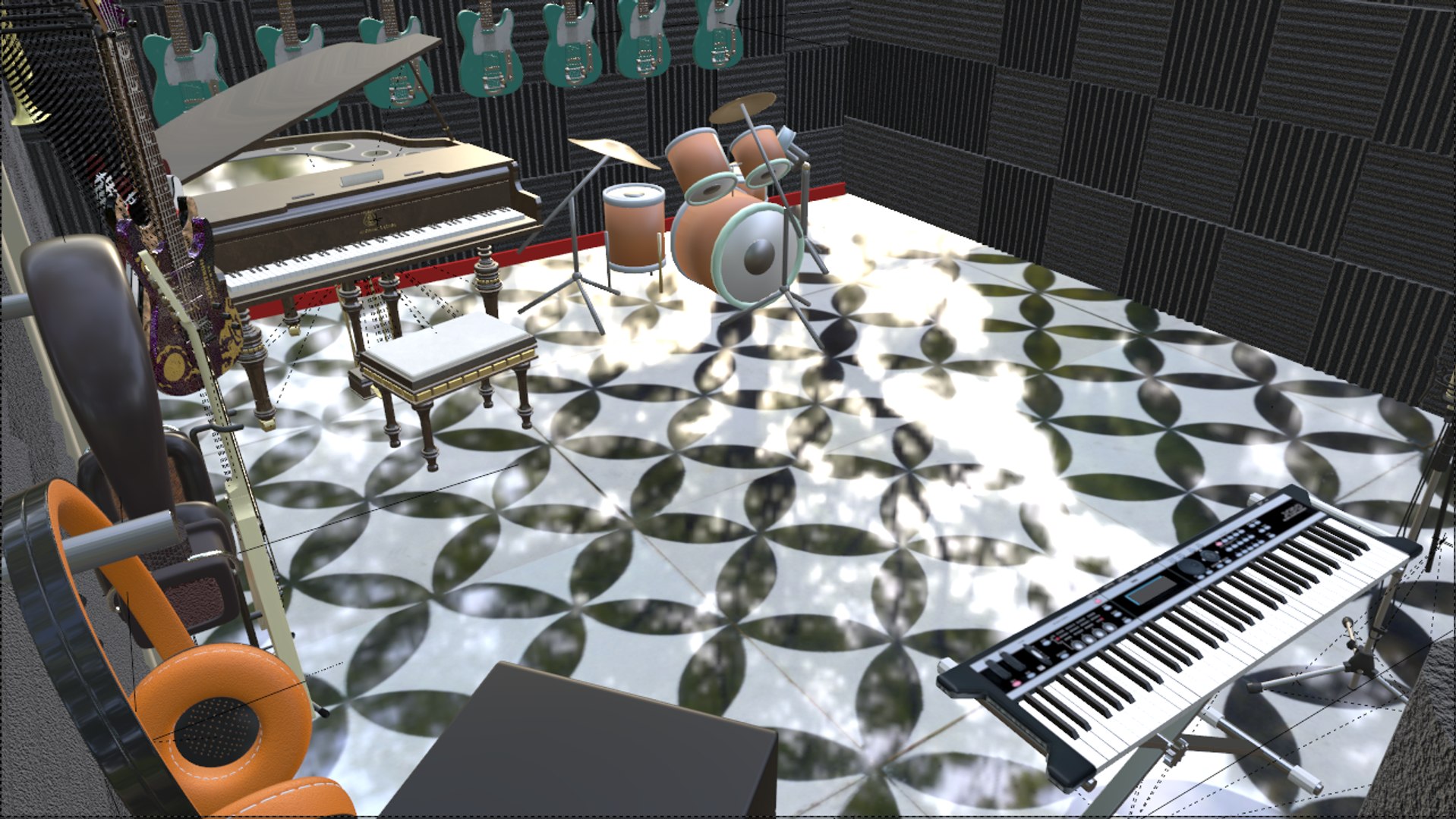 Music Room 3D Model - TurboSquid 2188814