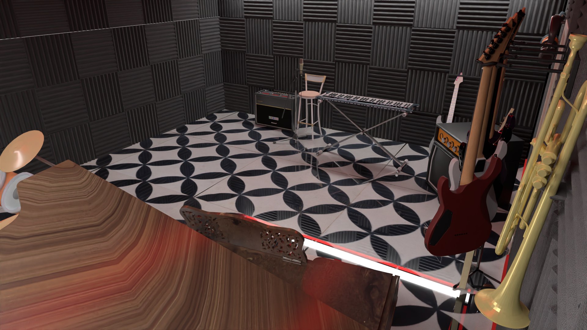 Music Room 3D Model - TurboSquid 2188814