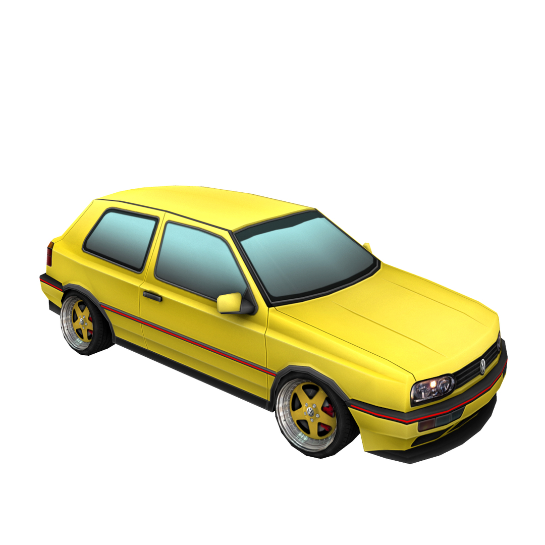 Volkswagen Golf Iii 3d Obj
