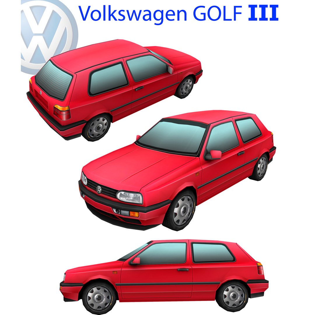 Volkswagen Golf Iii 3d Obj